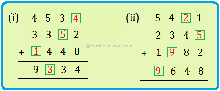 Worksheet on Adding 4-Digit Numbers with Regrouping