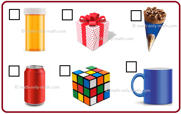 Plane and Solid Shapes Worksheet | Cube | Cuboid | Cone | Sphere