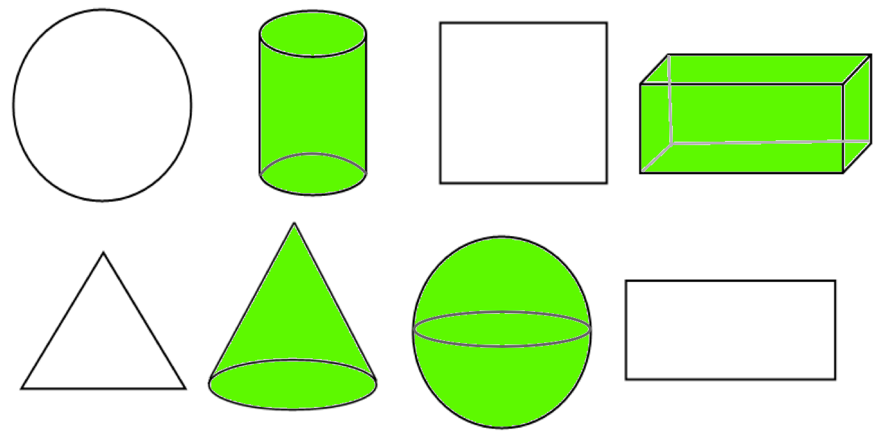 Solid Shapes | Basic Geometric Shapes | Common Solid Figures | Plane