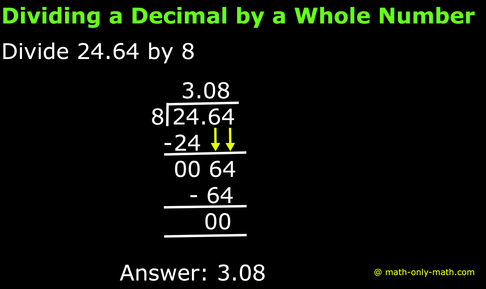 How to Divide Decimals? | Dividing Decimals by Decimals | Examples