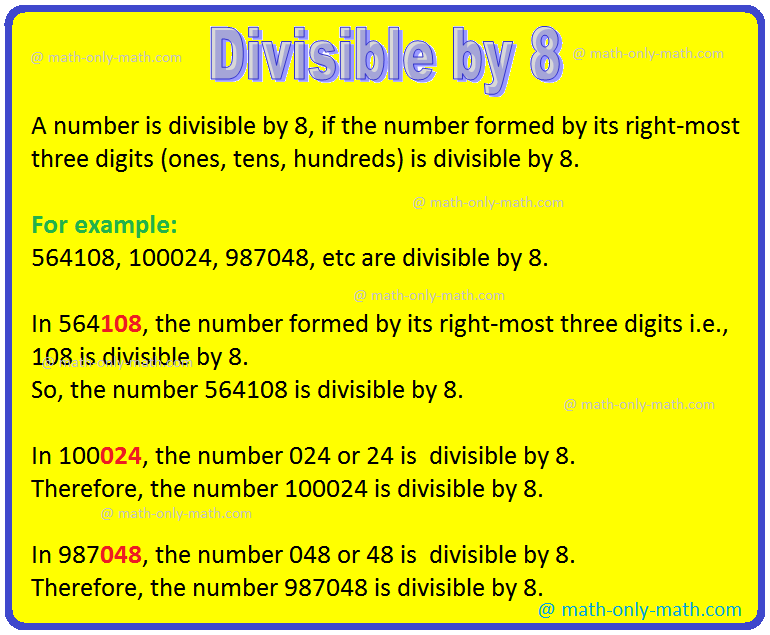 Divisible by 7 | Test of Divisibility by 7 |Rules of Divisibility by 7