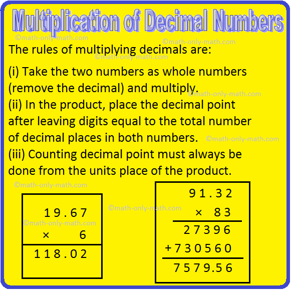 Worksheet on Decimal Numbers | Decimals Number Concepts | Answers