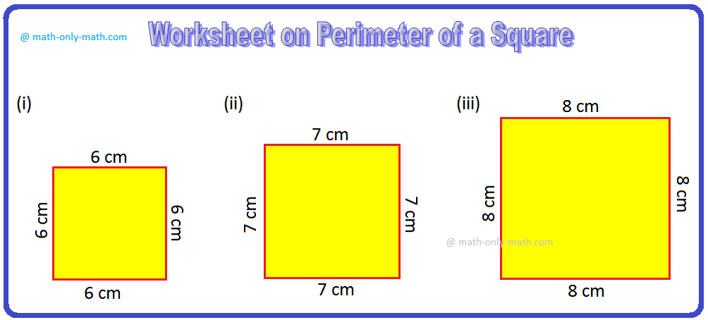 Perimeter of a Square | How to Find the Perimeter of Square? |Examples
